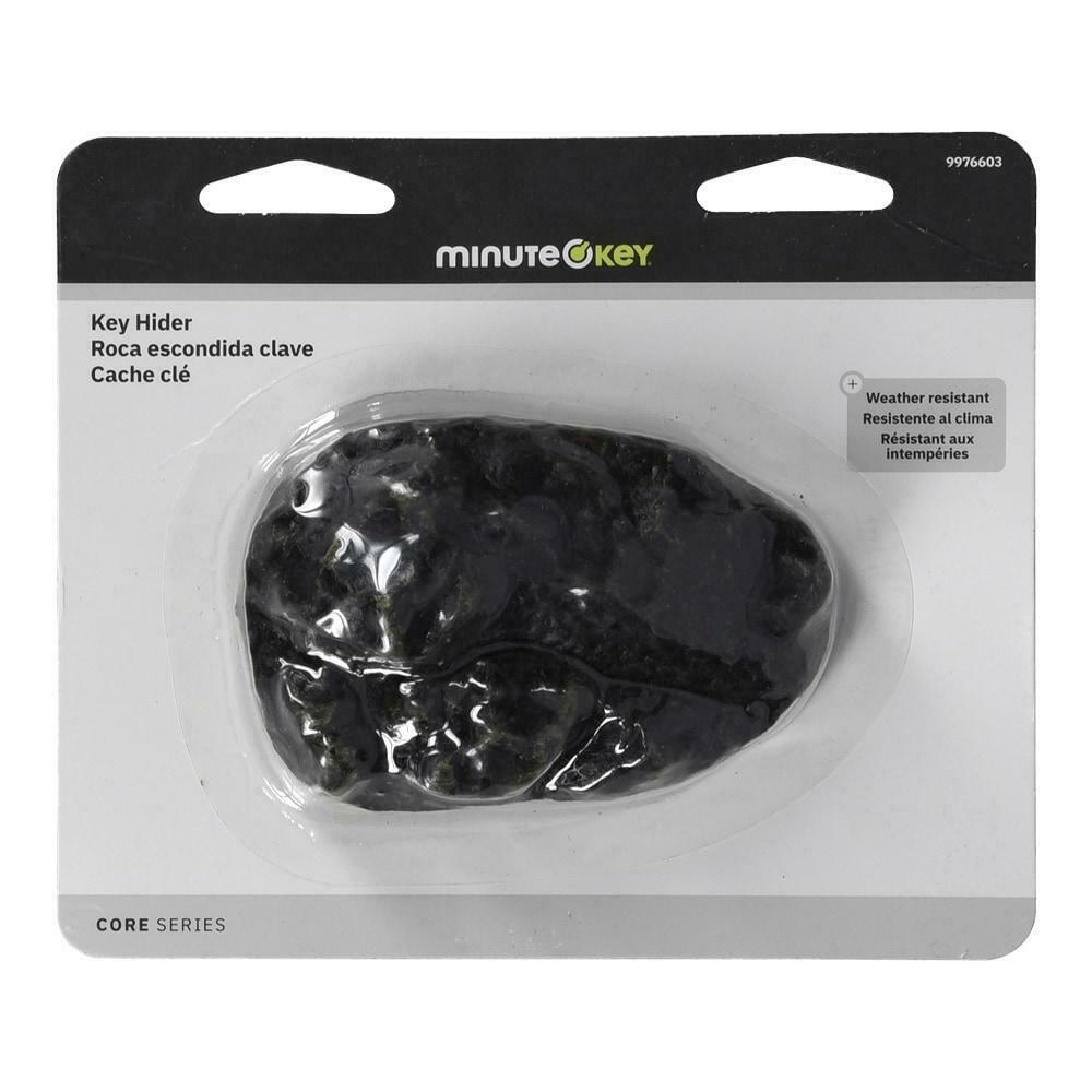 Minute Key Rock Gray Key Hider – Weather-Resistant Outdoor Key Safe ...